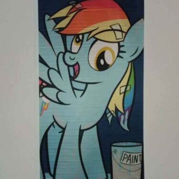 My Little Pony | Art | My Little Pony Rainbow Dash Cloth Poster | Poshmark